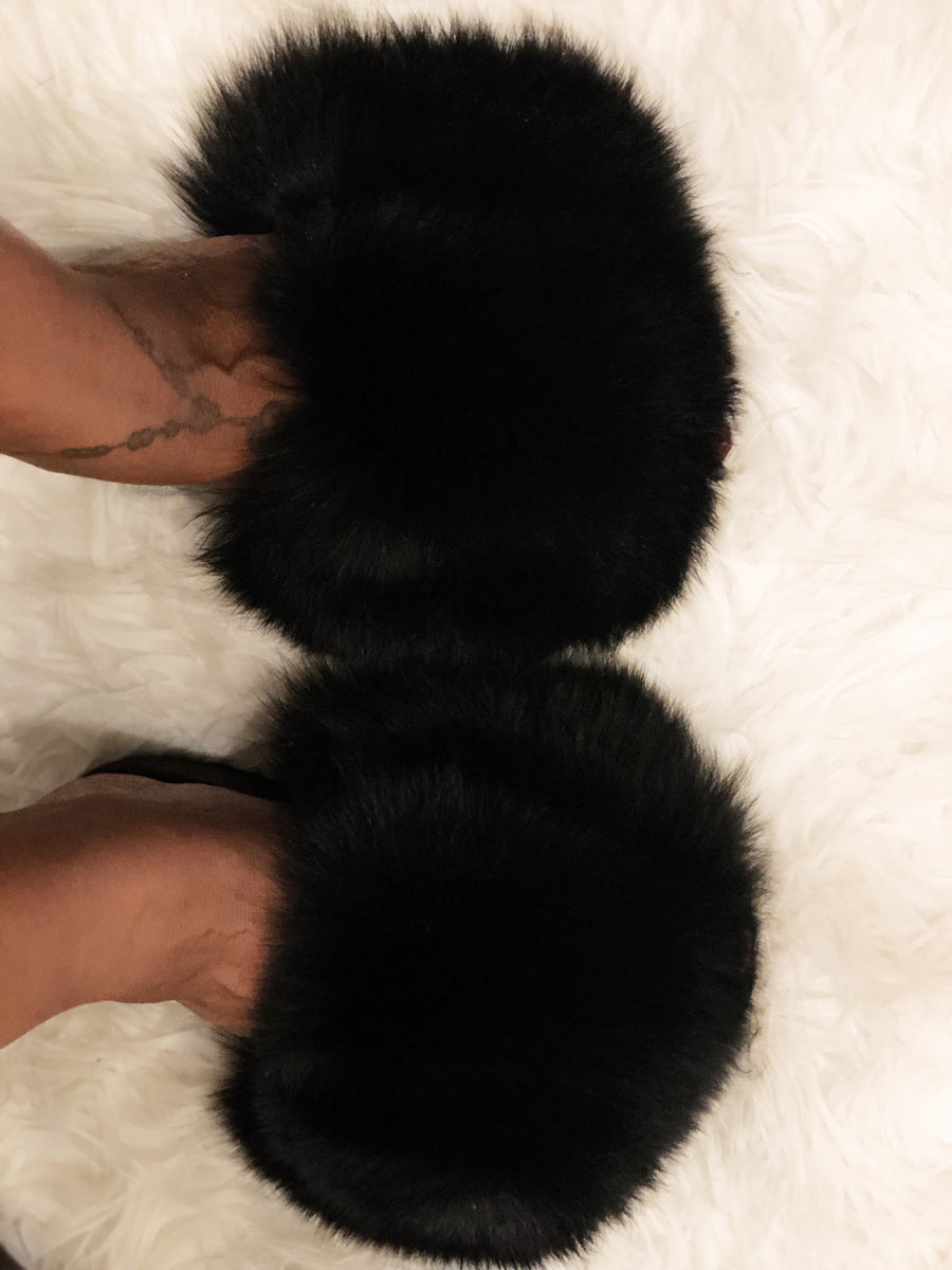 Ultra Fluffy Fur Kids Slides – Ken B. Created